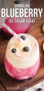 Blueberry Ice Cream Float - xoxoBella