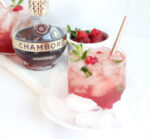 Raspberry Bourbon Smash Cocktail - xoxoBella