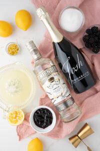 Lemon Berry Prosecco Cocktail - xoxoBella