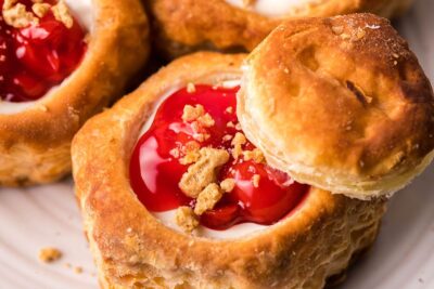 Cherry Cream Cheese Puff Pastries - xoxoBella