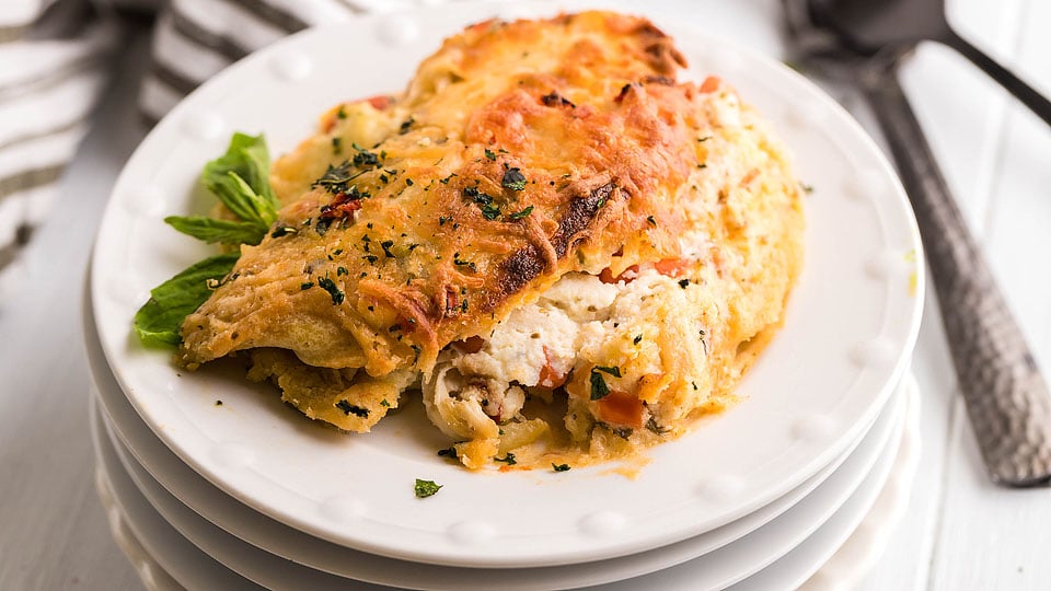 Italian Crespelle - Chicken Alfredo Crepes - xoxoBella