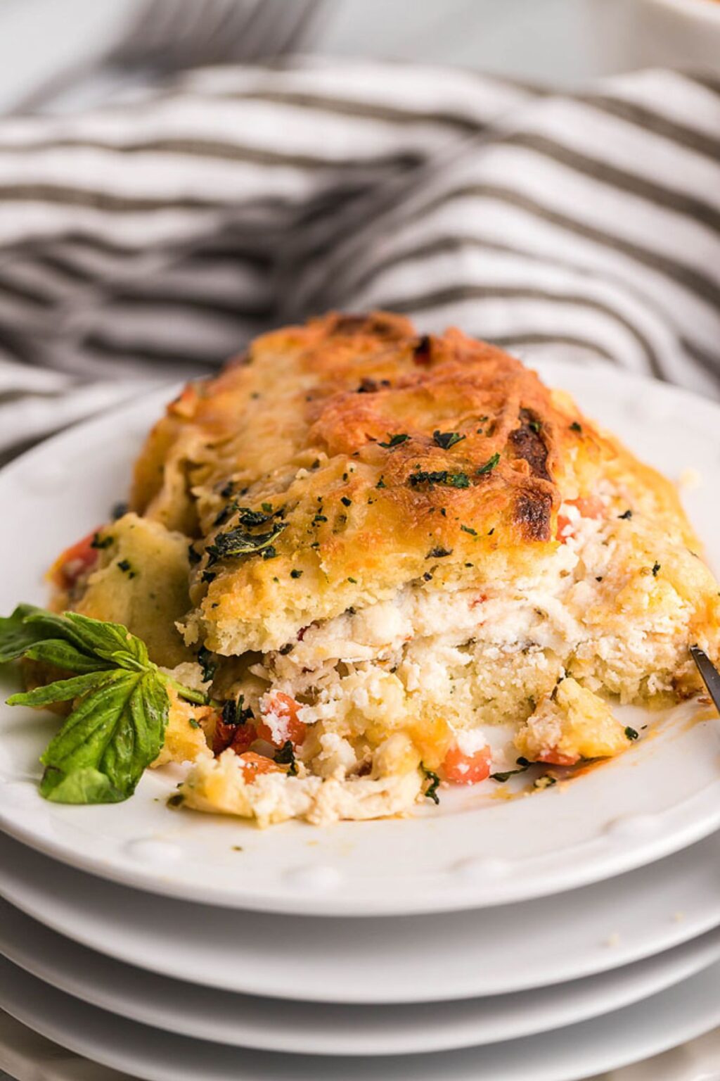 Italian Crespelle - Chicken Alfredo Crepes - xoxoBella