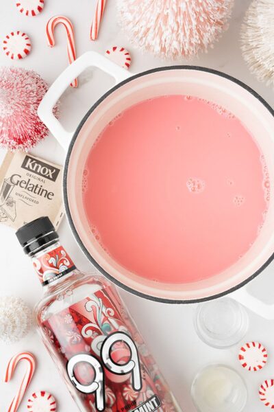 Pink Peppermint Jello Shots - xoxoBella