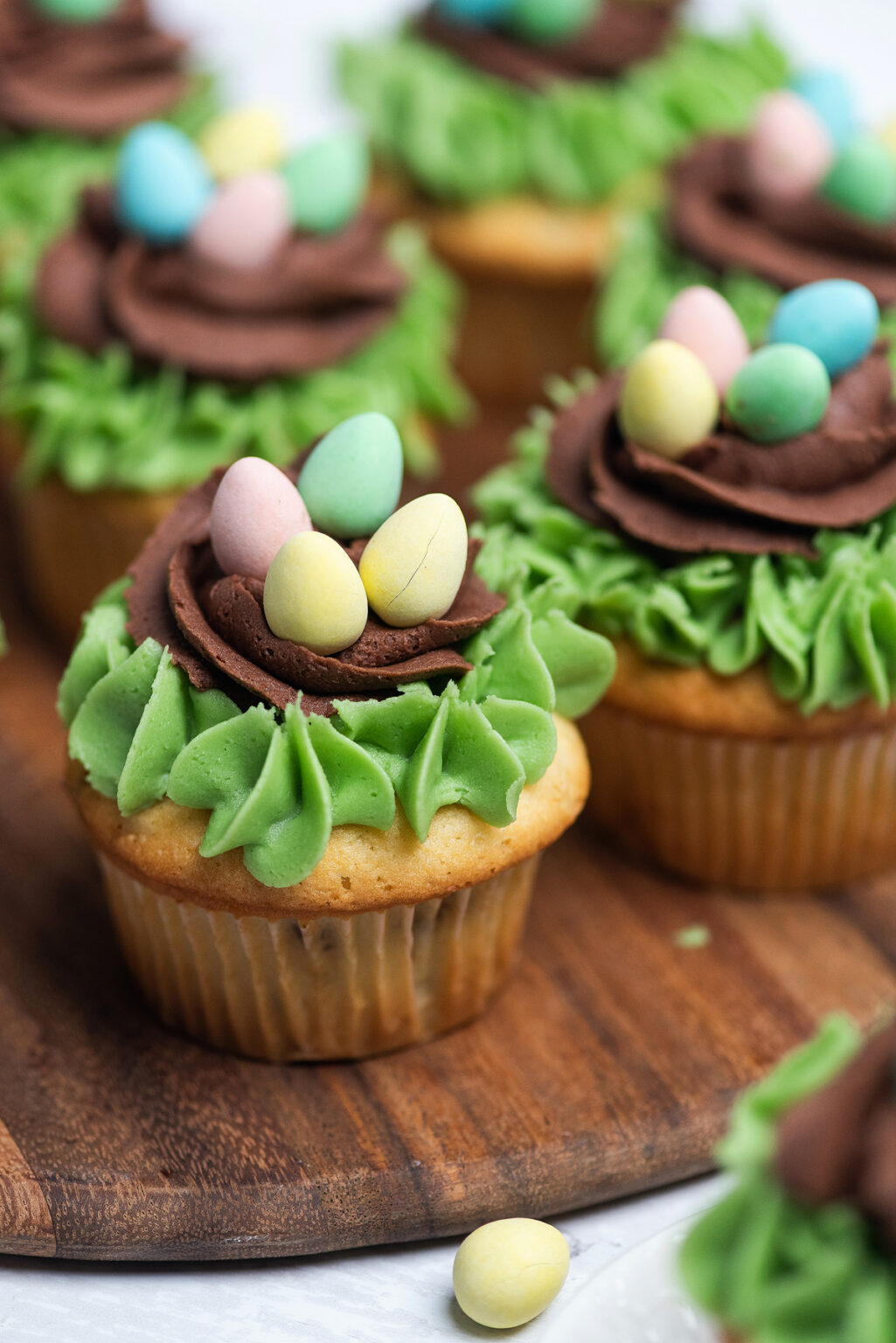 Mini Egg Nest Cupcakes - xoxoBella