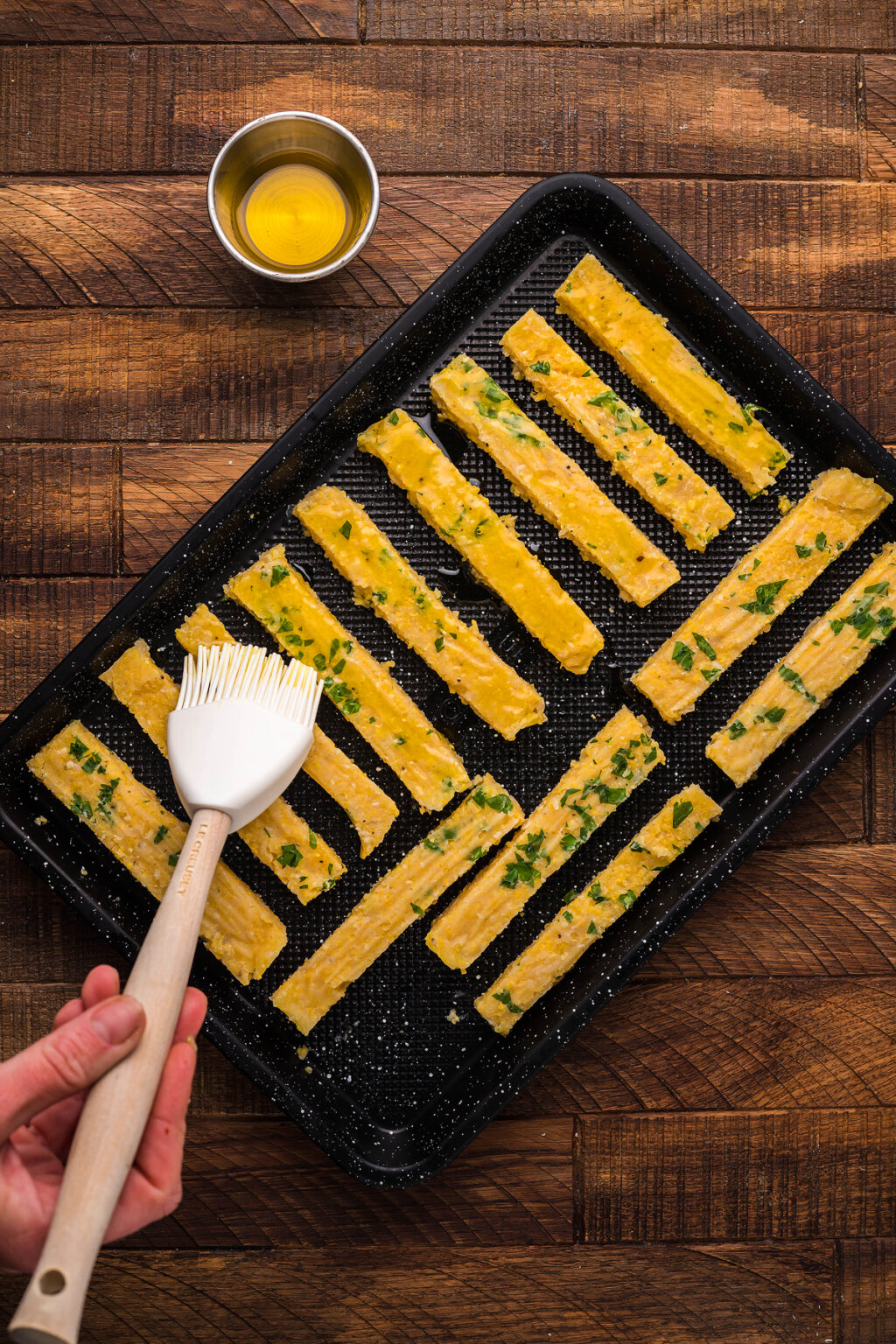 Air Fryer Parmesan Truffle Polenta Fries - xoxoBella