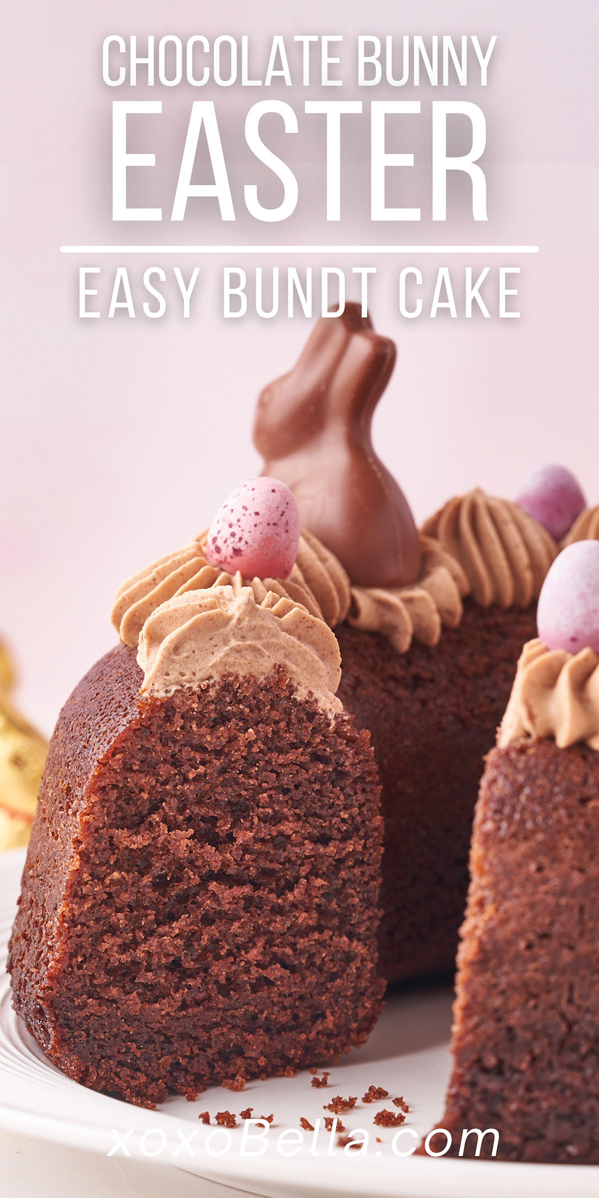 Chocolate Easter Bundt Cake - xoxoBella