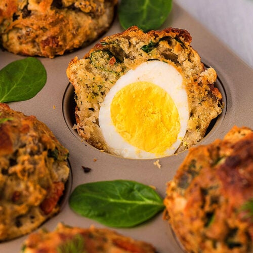 Savory Egg Inside Muffins - xoxoBella