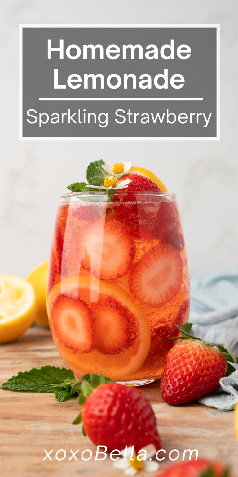 Sparkling Strawberry Lemonade - xoxoBella