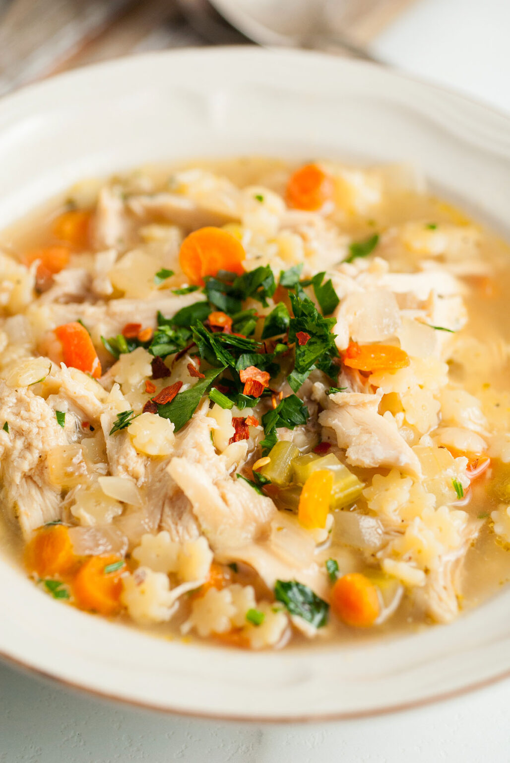 Chicken Pastina Soup - xoxoBella