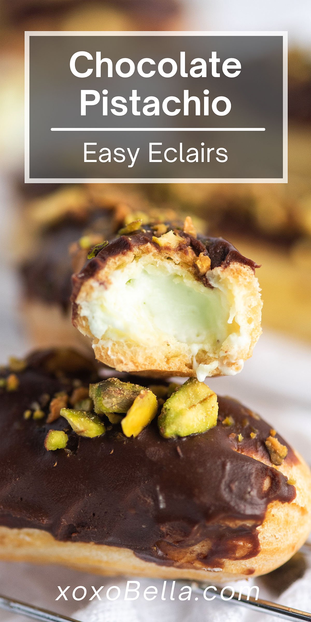 Pistachio Eclairs - xoxoBella