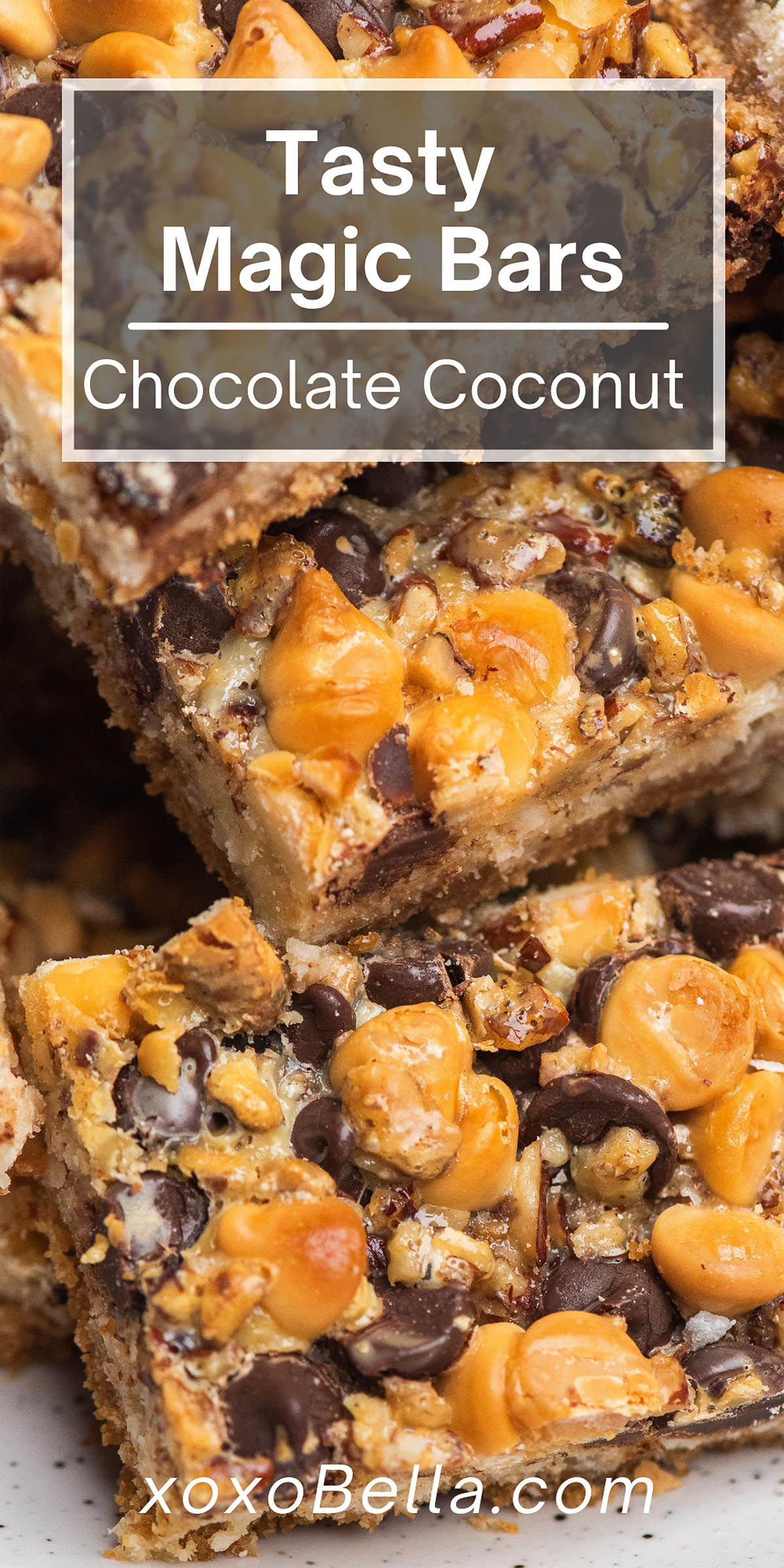 Chocolate Coconut Magic Bars - xoxoBella
