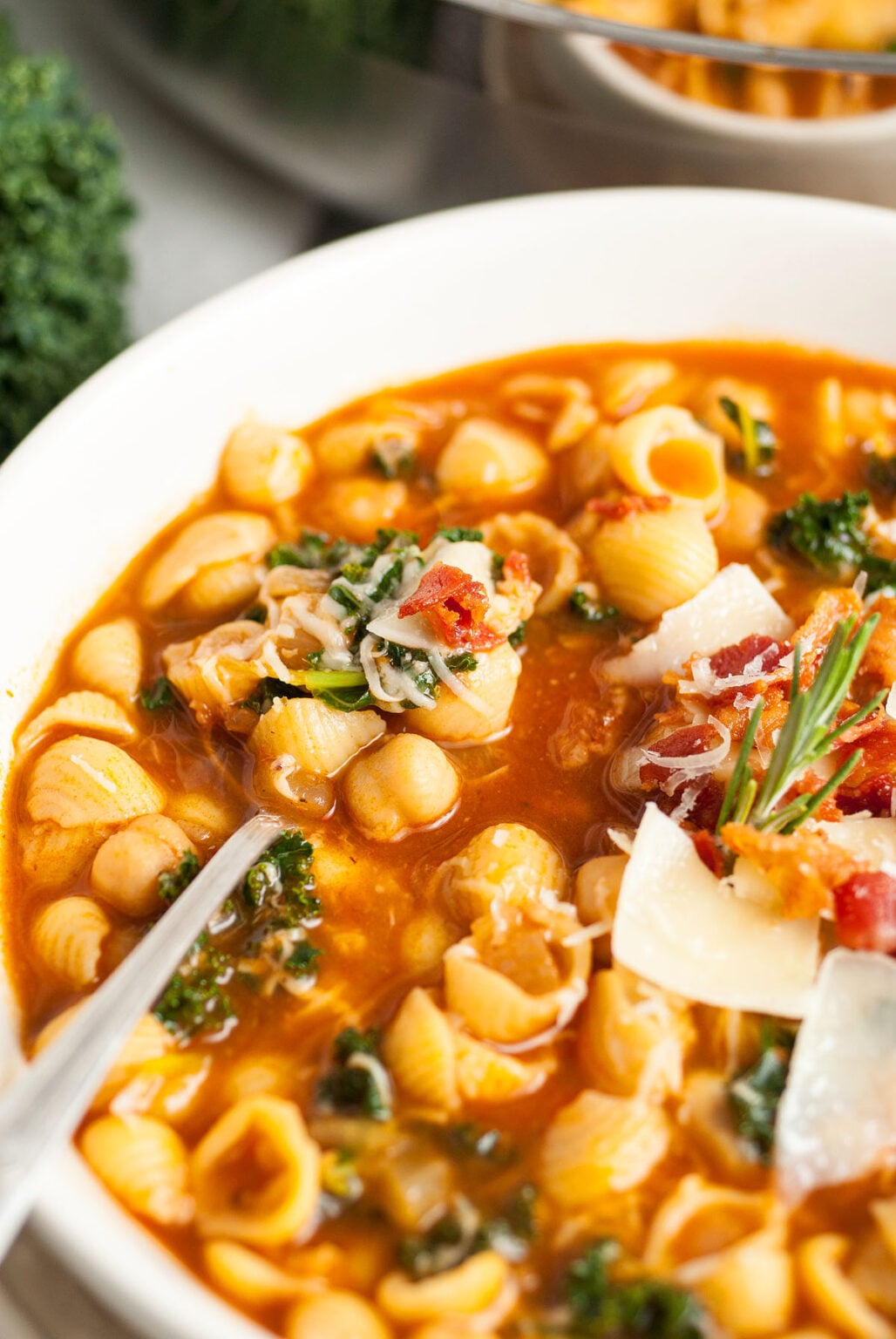 Pasta e Ceci - Pasta and Chickpea Stew - xoxoBella