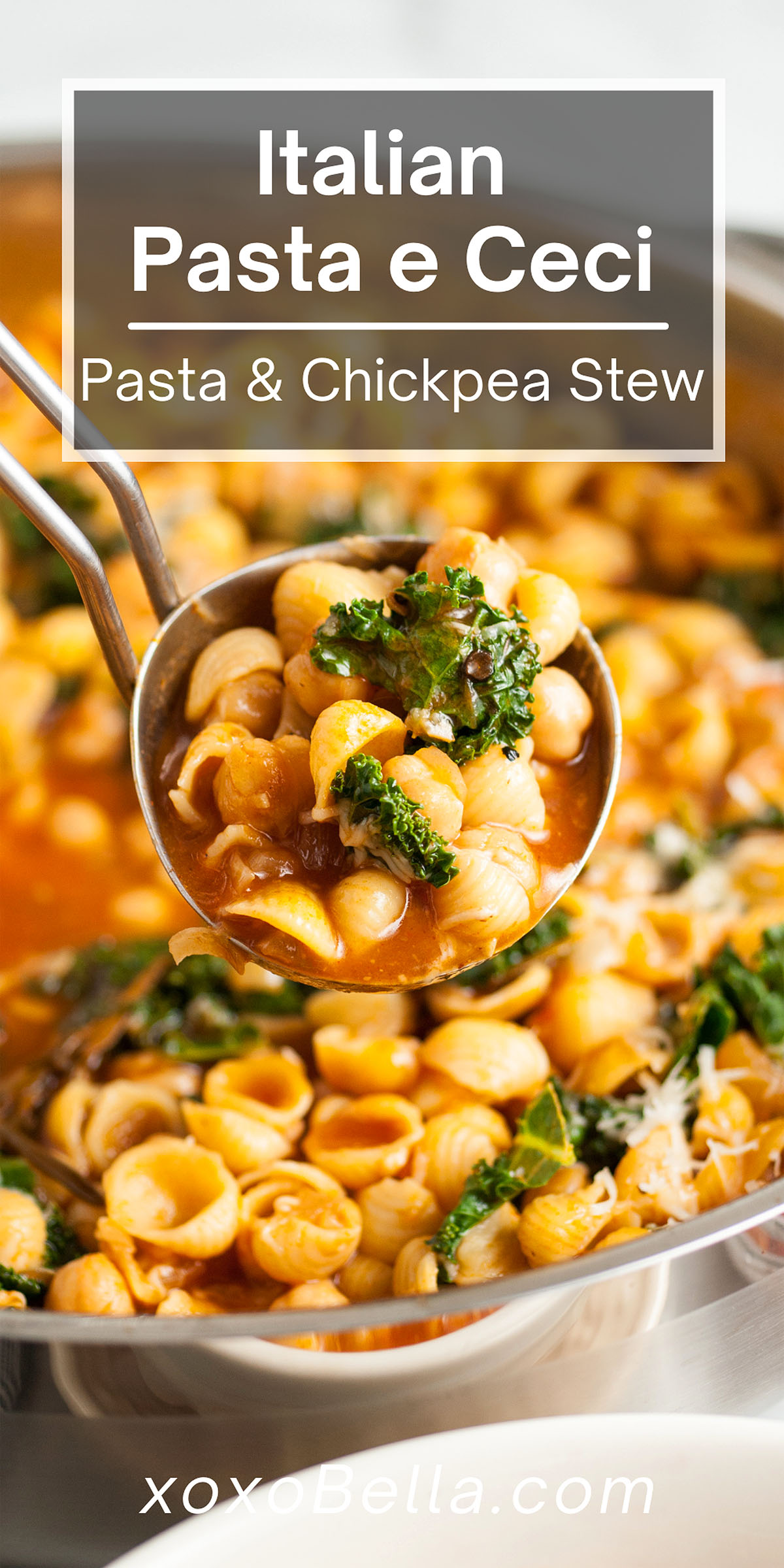 Pasta e Ceci - Pasta and Chickpea Stew - xoxoBella