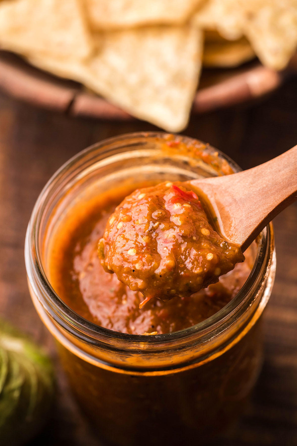 Tomatillo Red Chili Salsa - Copycat Chipotle Hot Salsa