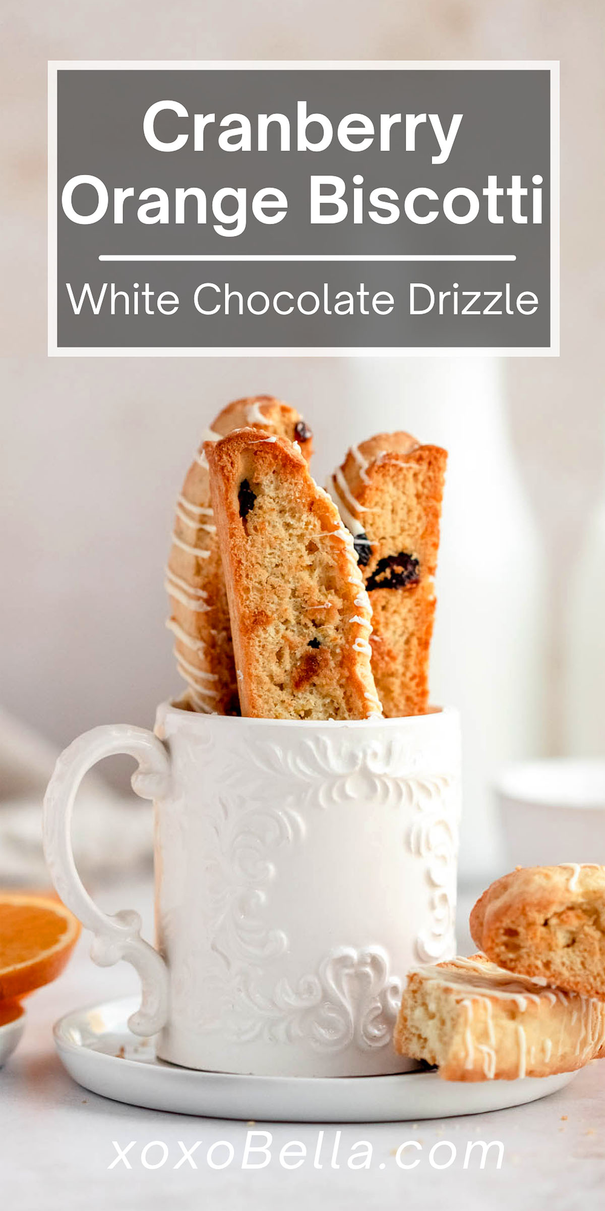 Cranberry Orange Biscotti - xoxoBella