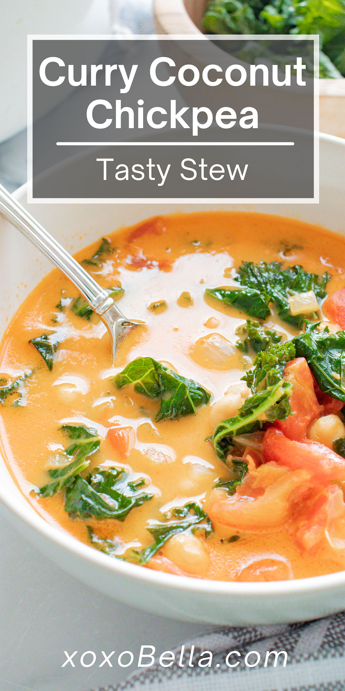 Curry Coconut Chickpea Stew - xoxoBella