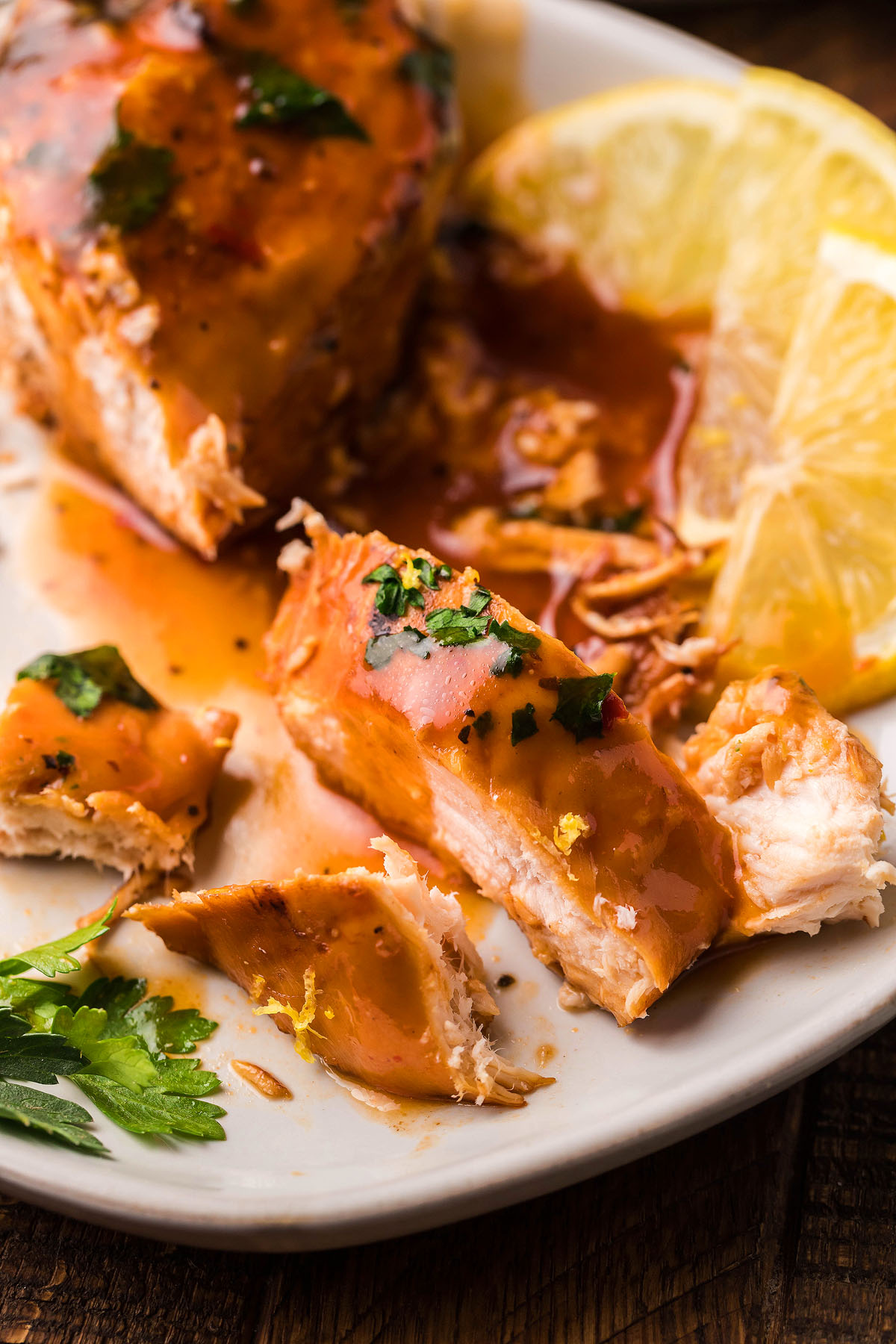 Delicious Slow Cooker Lemonade Chicken - xoxoBella