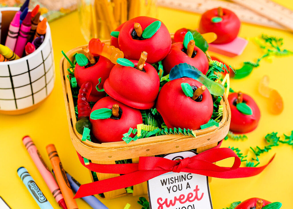 Oreo Apple Balls with Back to School Printable - xoxoBella