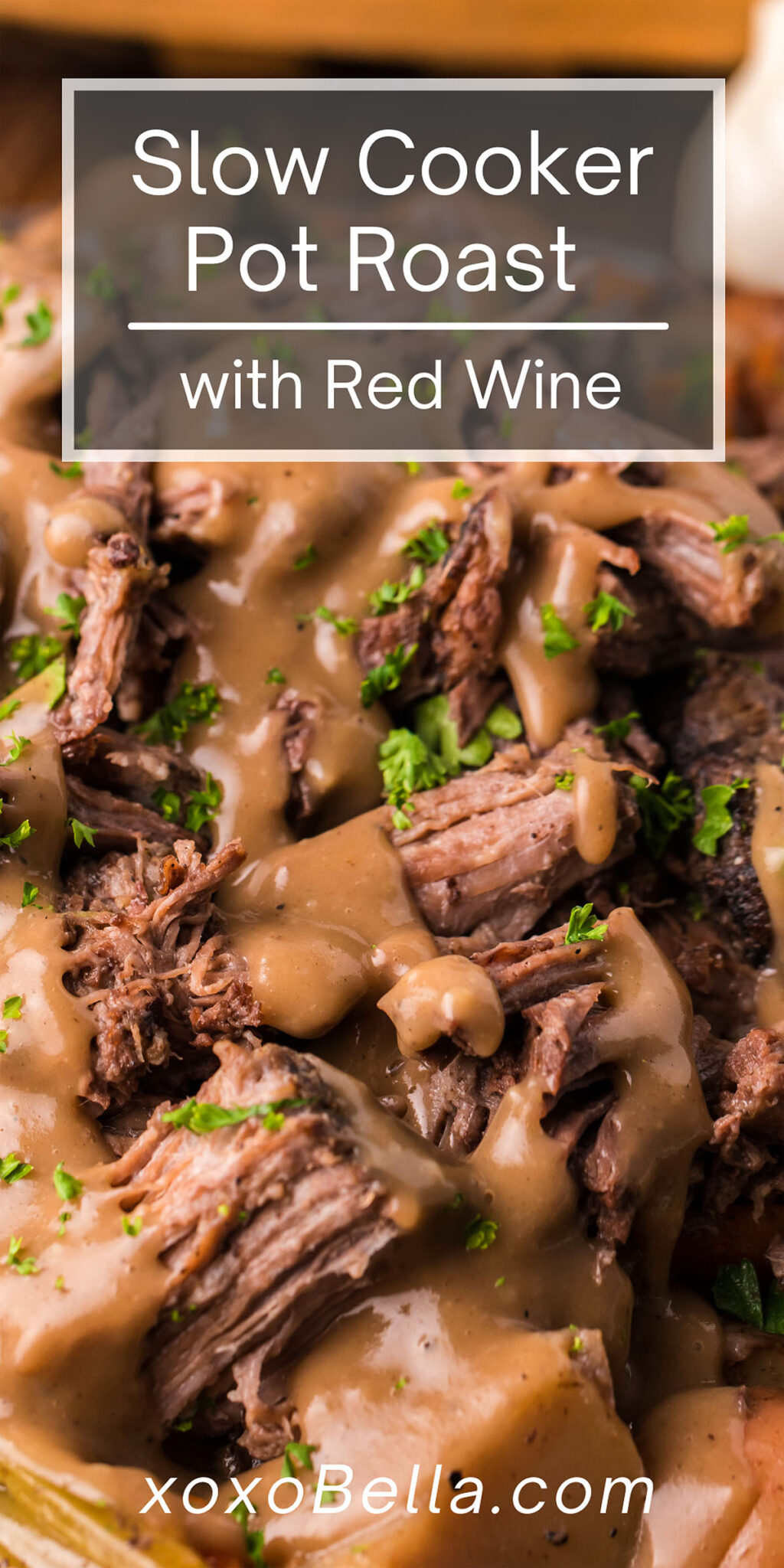 Slow Cooker Pot Roast with Red Wine - xoxoBella