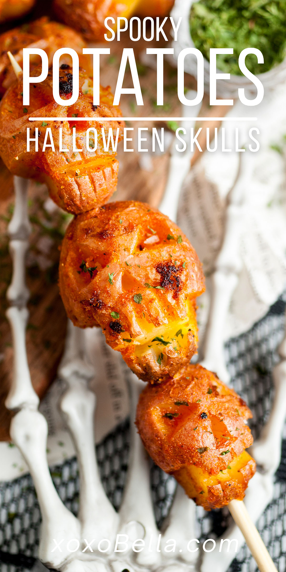 Spooky Halloween Skull Potatoes - xoxoBella