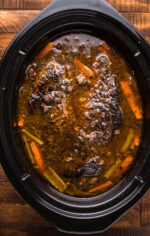 Slow Cooker Pot Roast with Red Wine - xoxoBella