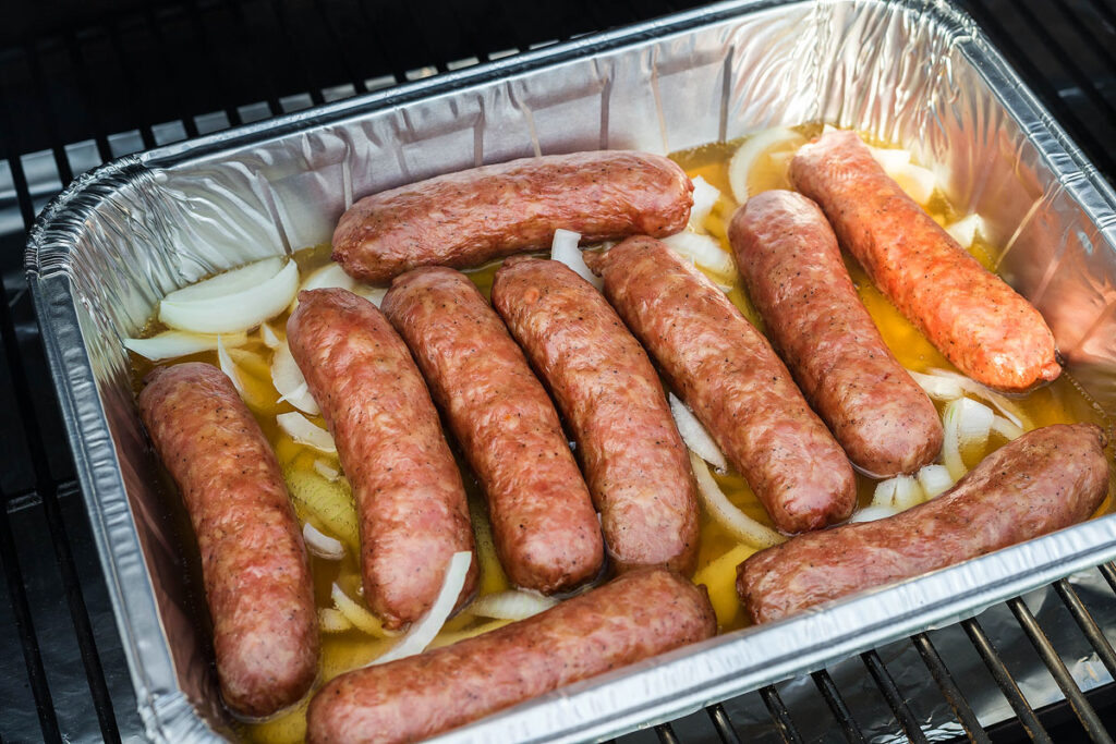 Smoked Brats in Beer - xoxoBella