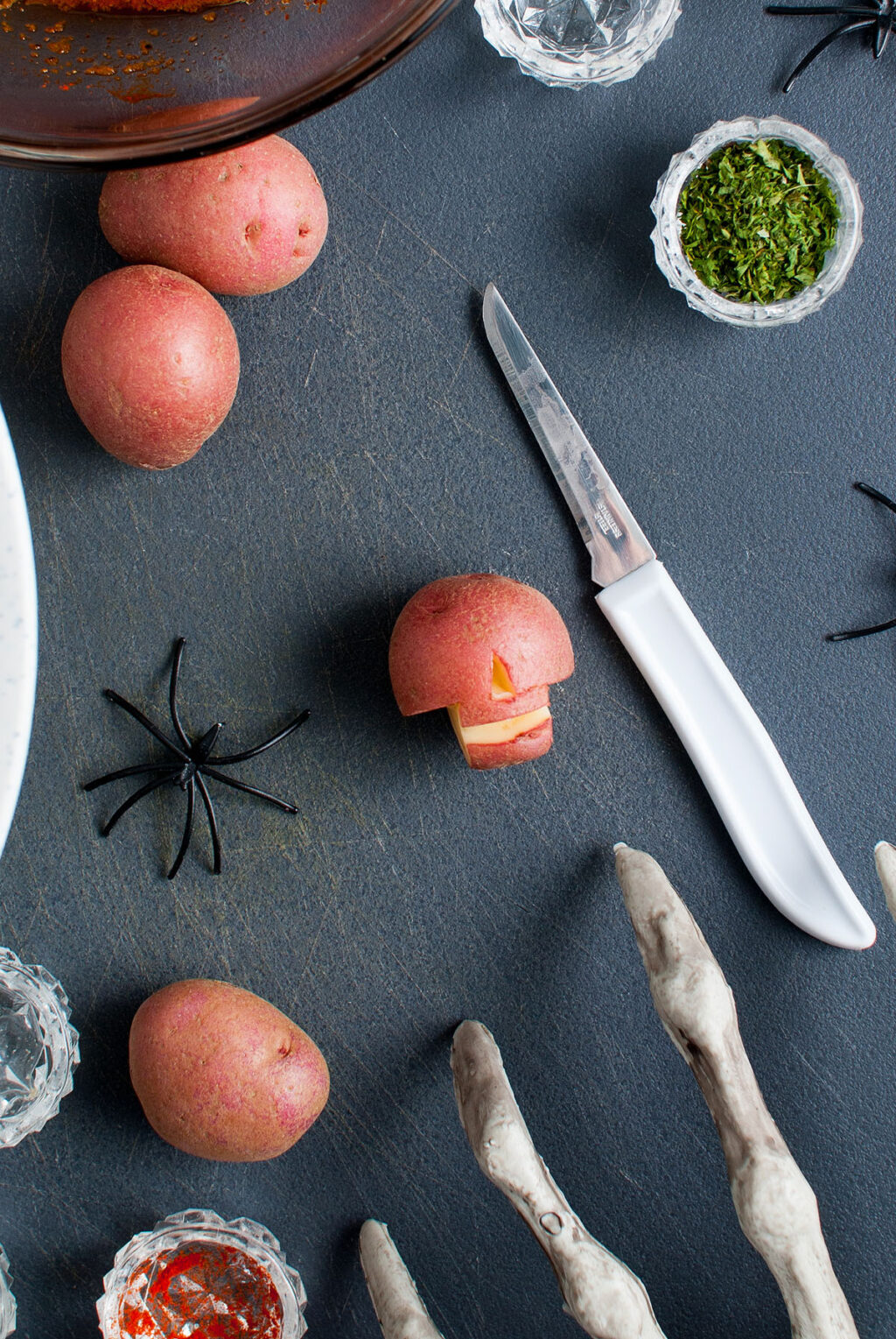 Spooky Halloween Skull Potatoes - xoxoBella