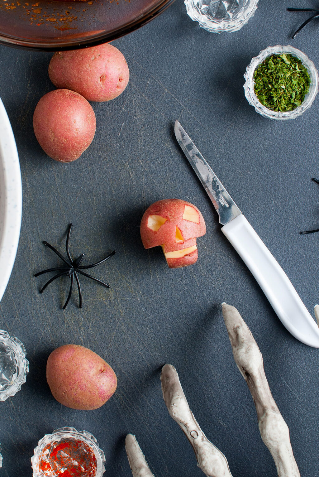 Spooky Halloween Skull Potatoes - xoxoBella