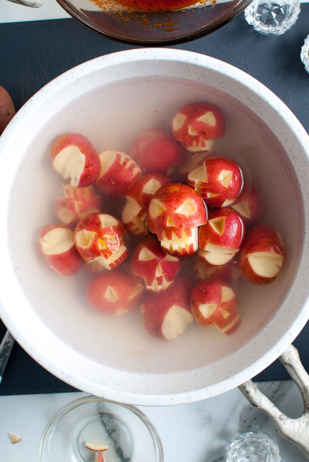 Spooky Halloween Skull Potatoes - xoxoBella