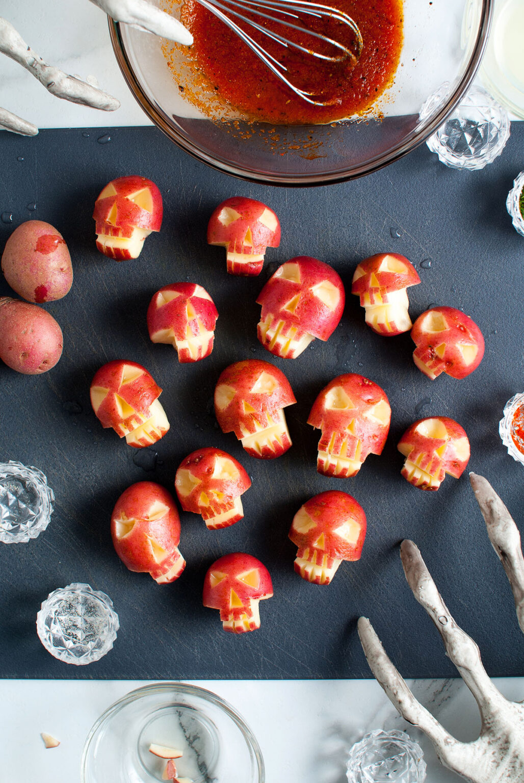 Spooky Halloween Skull Potatoes - xoxoBella