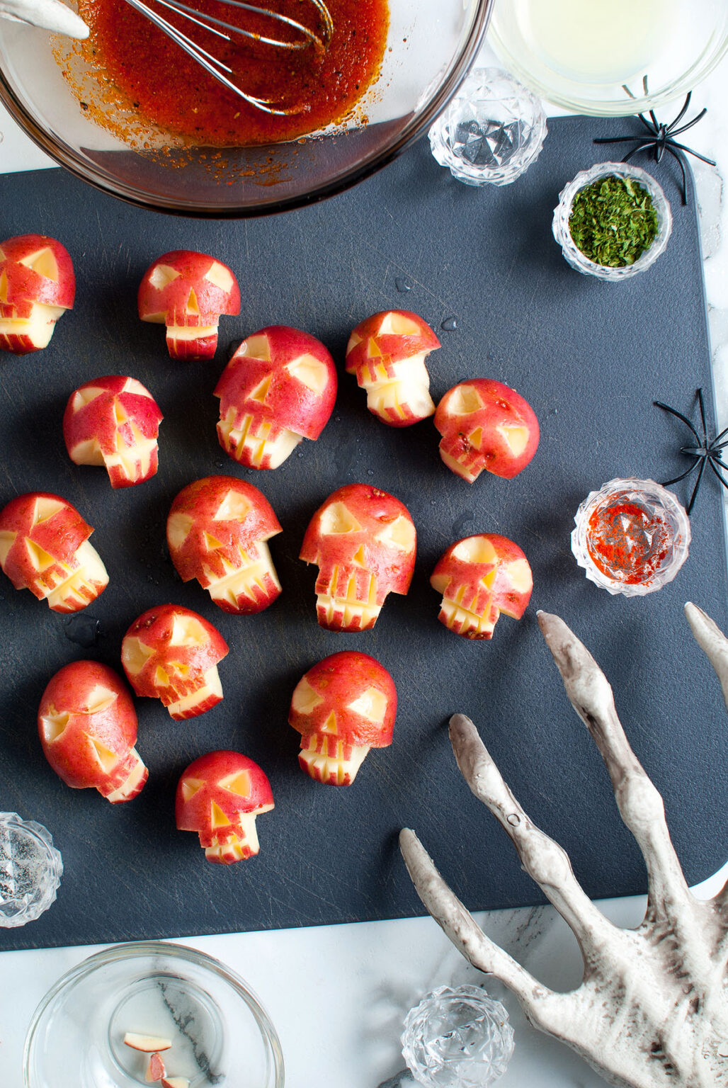 Spooky Halloween Skull Potatoes - xoxoBella
