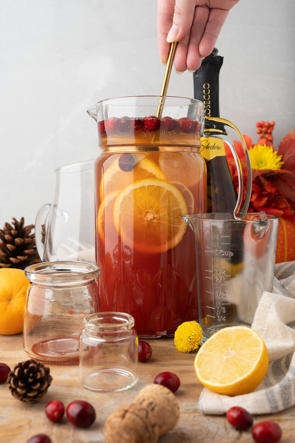 Cranberry Orange Prosecco Punch - xoxoBella