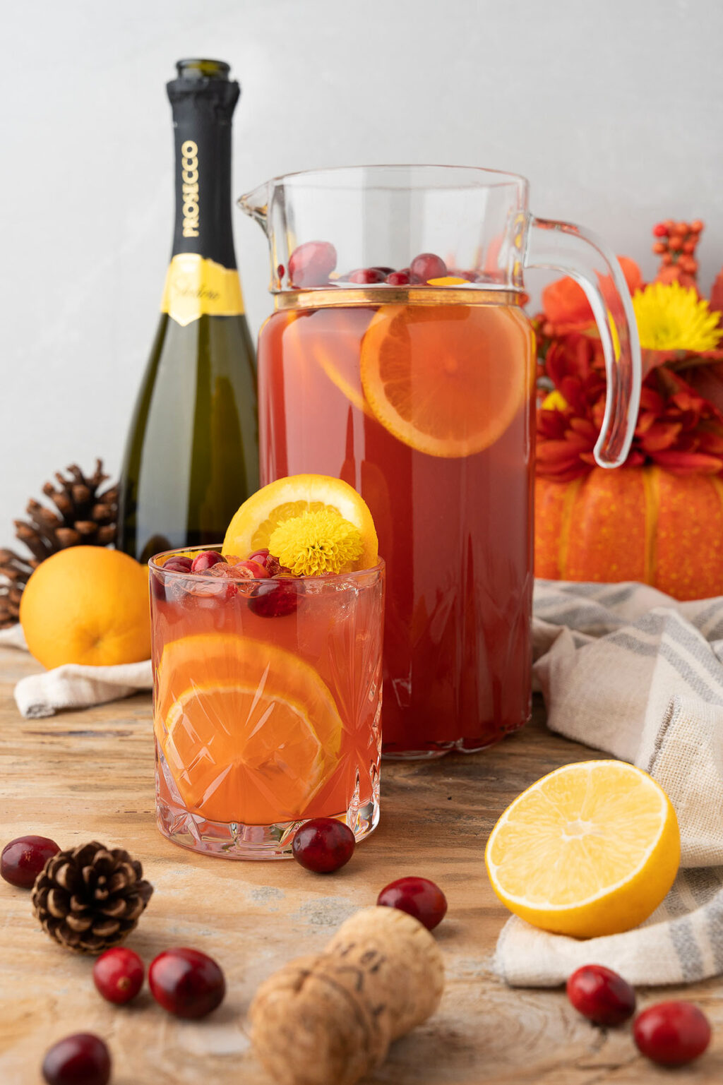 Cranberry Orange Prosecco Punch - xoxoBella