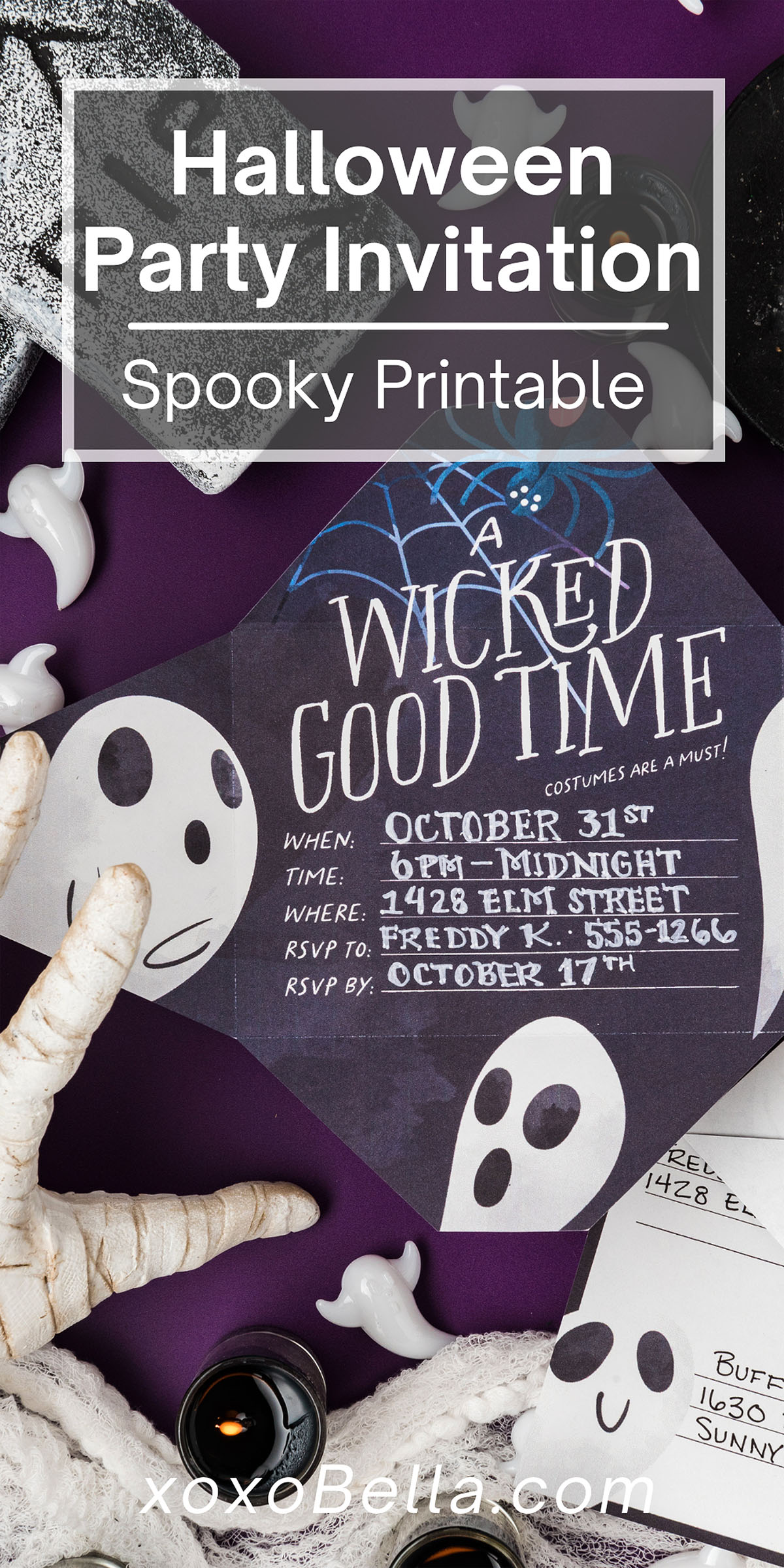 Spooky Printable Halloween Party Invitation - It's Free! - xoxoBella