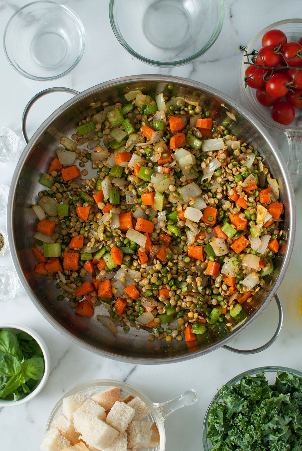 Italian Lentil Soup - Zuppa Di Lenticchie - xoxoBella