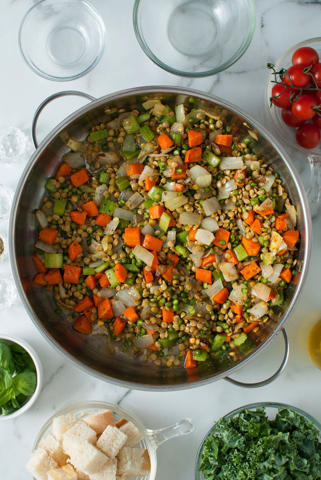 Italian Lentil Soup - Zuppa Di Lenticchie - xoxoBella