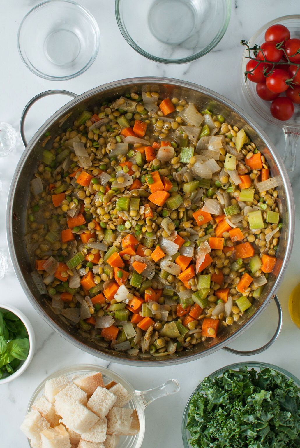 Italian Lentil Soup - Zuppa Di Lenticchie - xoxoBella
