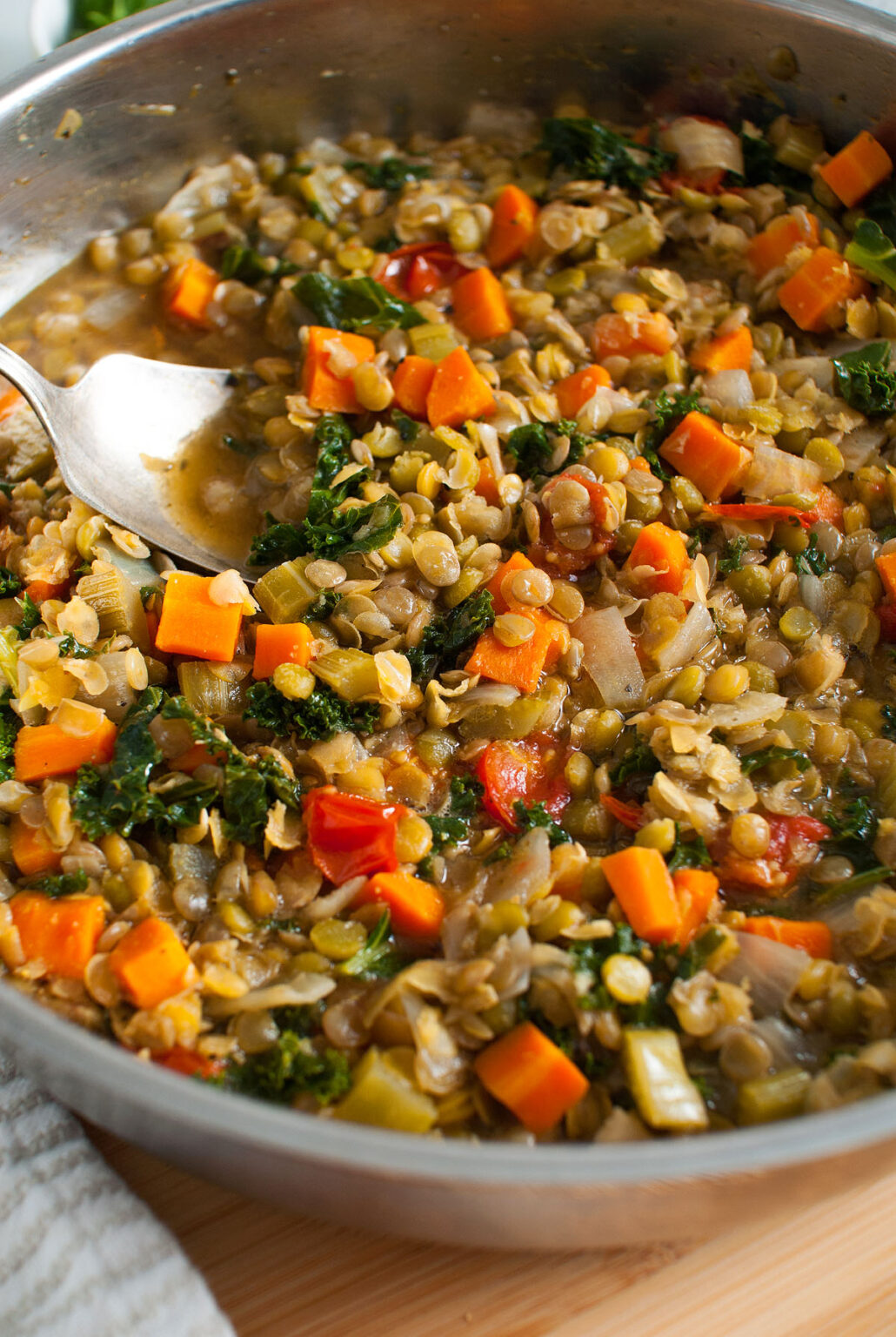 Italian Lentil Soup - Zuppa Di Lenticchie - xoxoBella