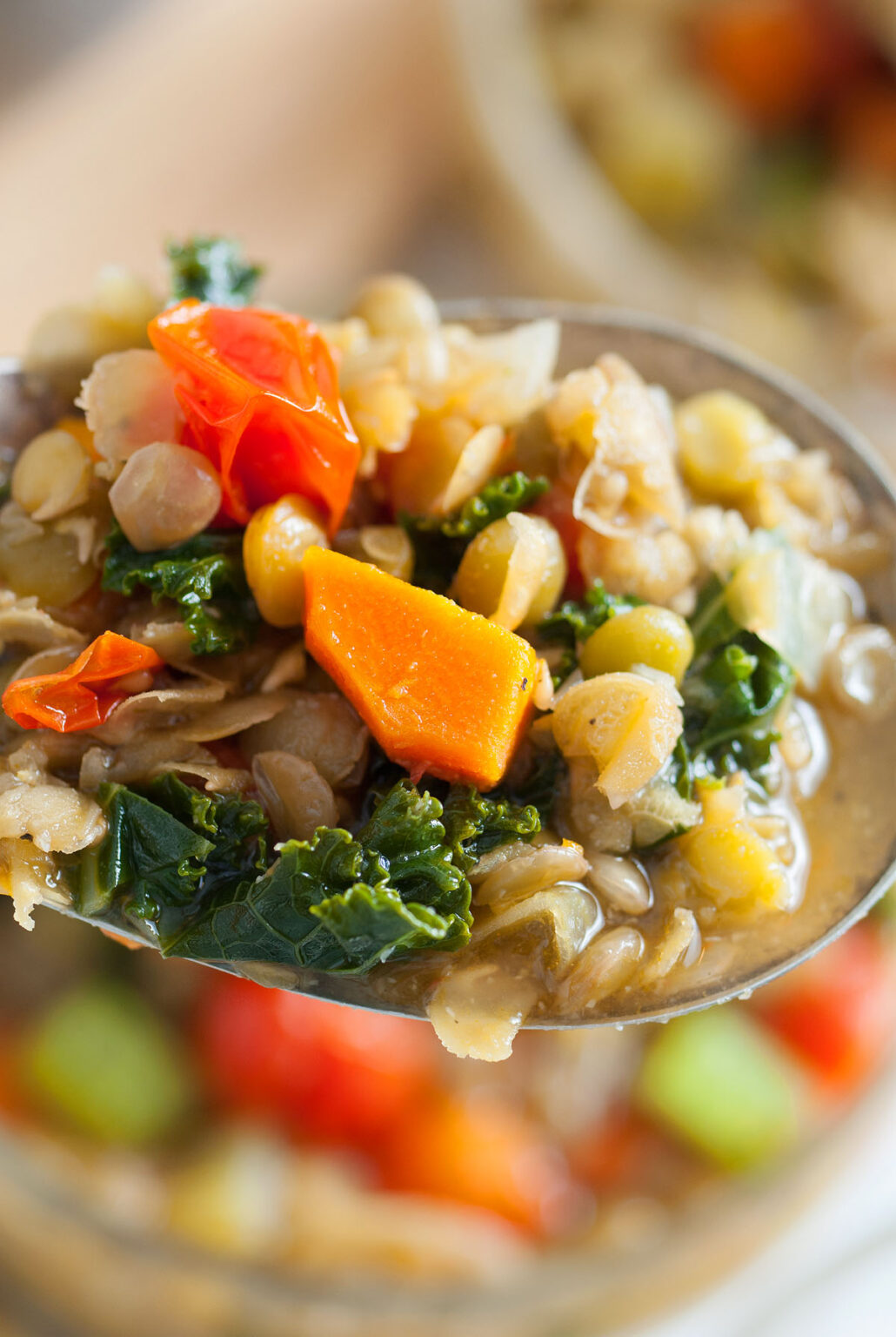 Italian Lentil Soup - Zuppa Di Lenticchie - xoxoBella