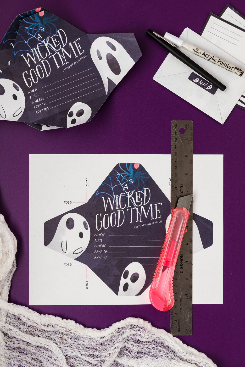 Spooky Printable Halloween Party Invitation - It's Free! - xoxoBella