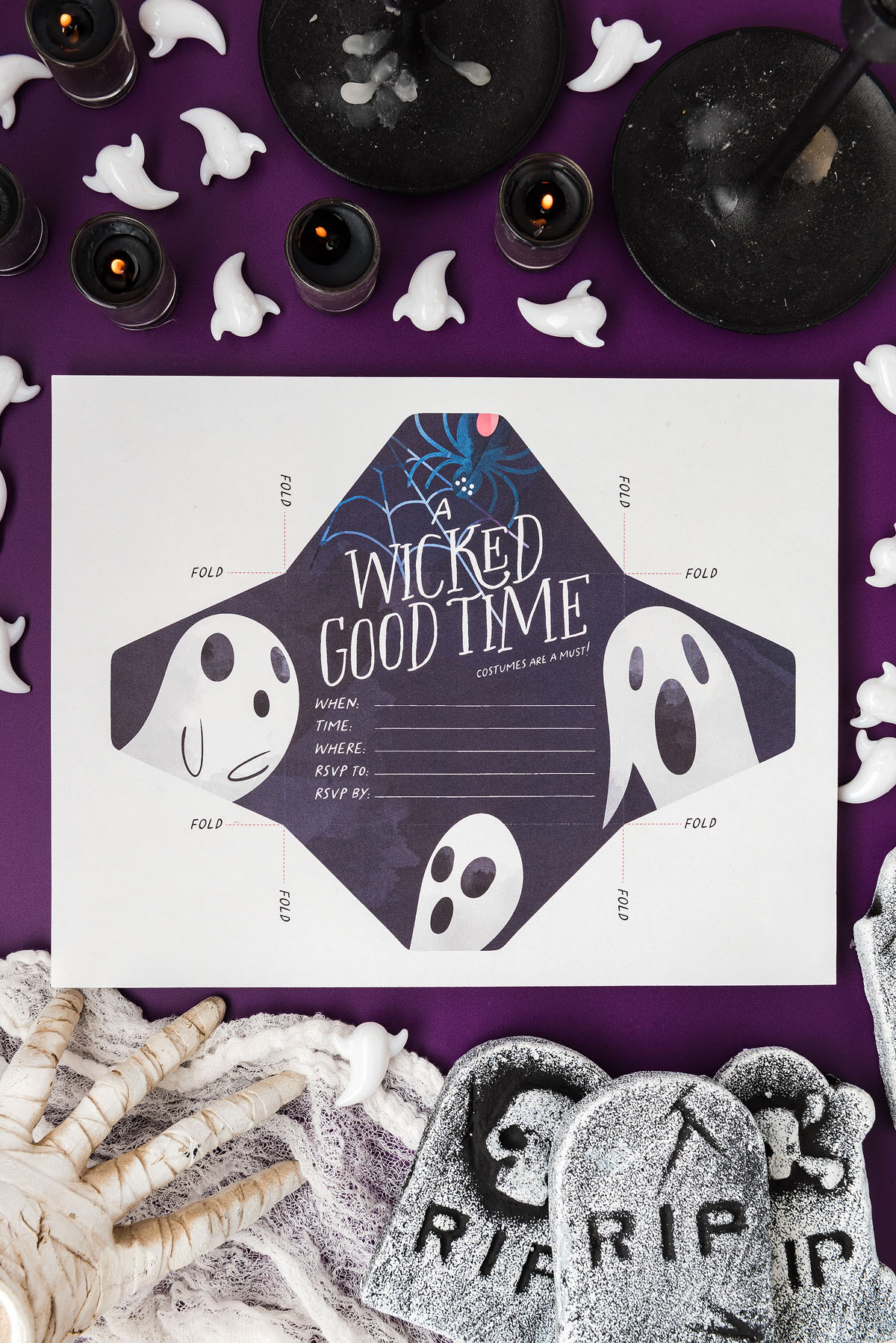 Spooky Printable Halloween Party Invitation - It's Free! - xoxoBella