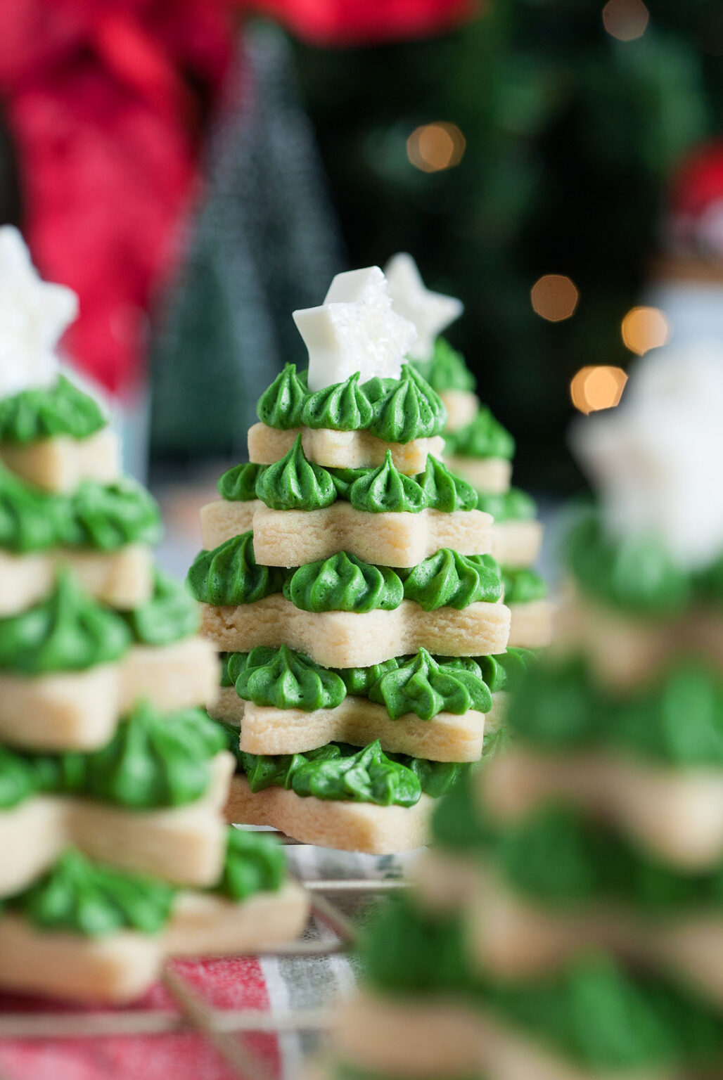 3D Stacked Christmas Tree Sugar Cookies - xoxoBella