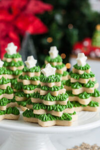 3D Christmas Tree Sugar Cookies - xoxoBella