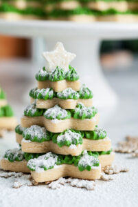 3D Christmas Tree Sugar Cookies - xoxoBella