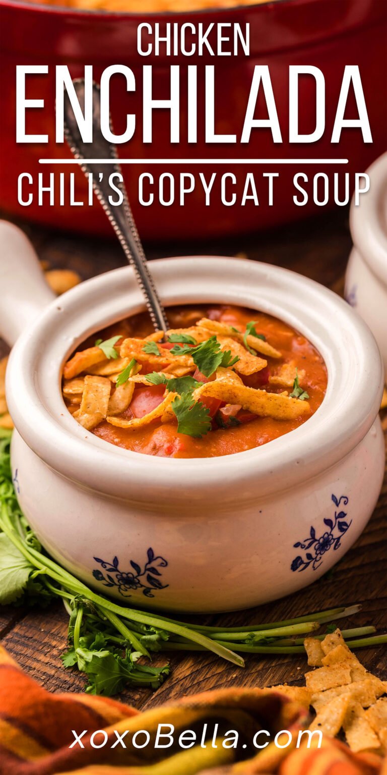 Chicken Enchilada Soup - Chili's Copycat - xoxoBella