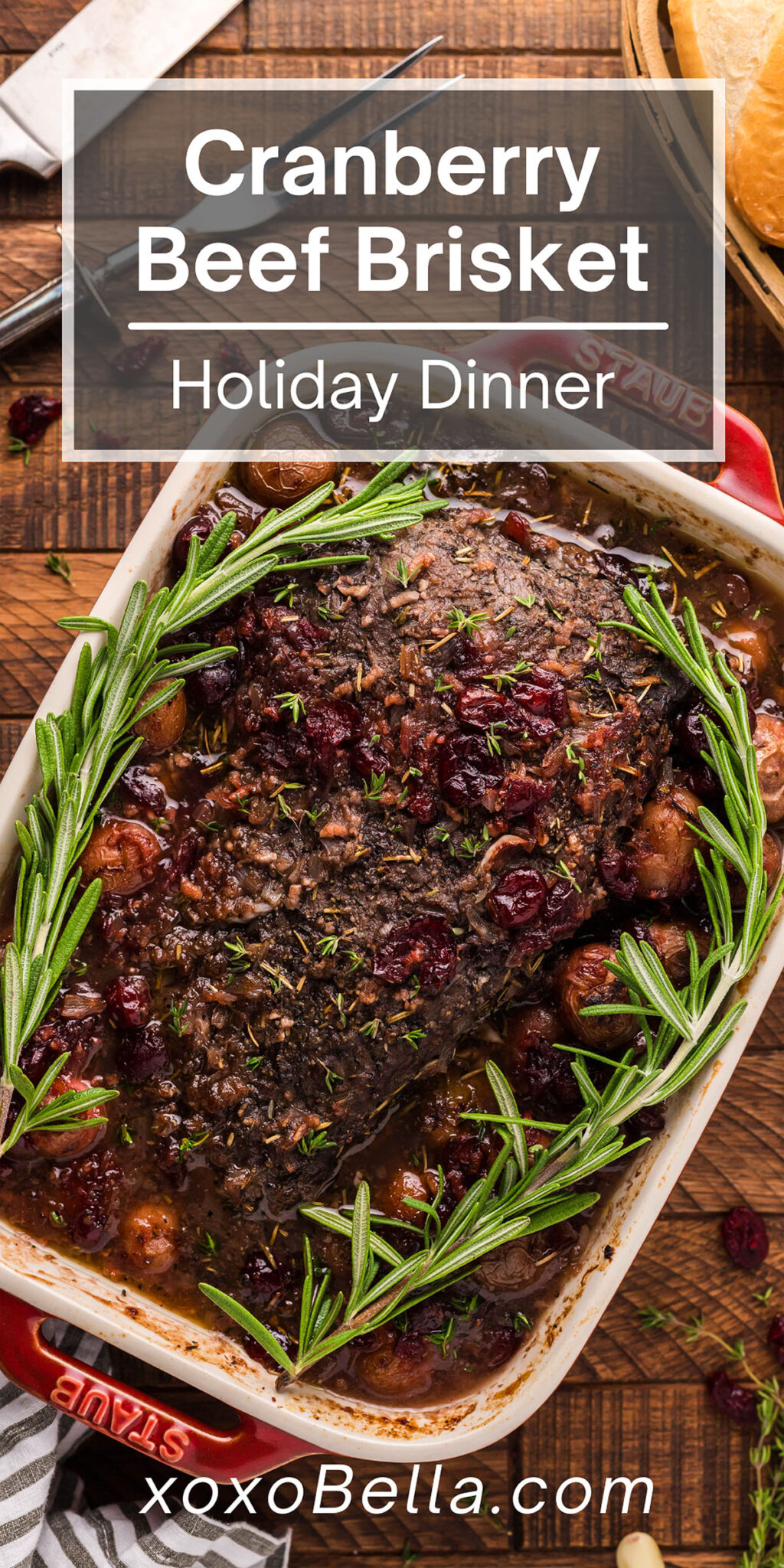 Cranberry Holiday Beef Brisket - xoxoBella