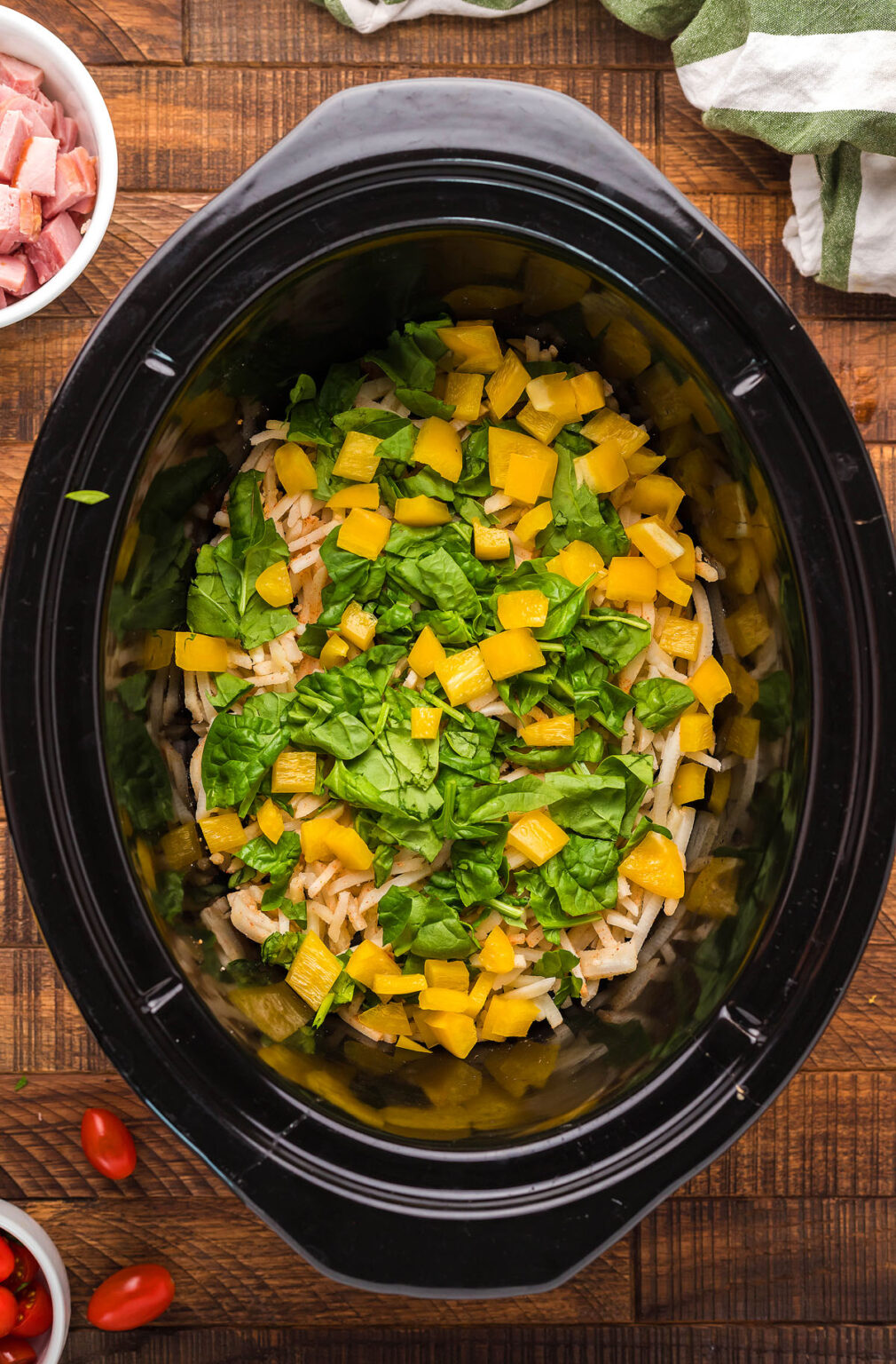 Slow Cooker Overnight Breakfast Casserole - xoxoBella