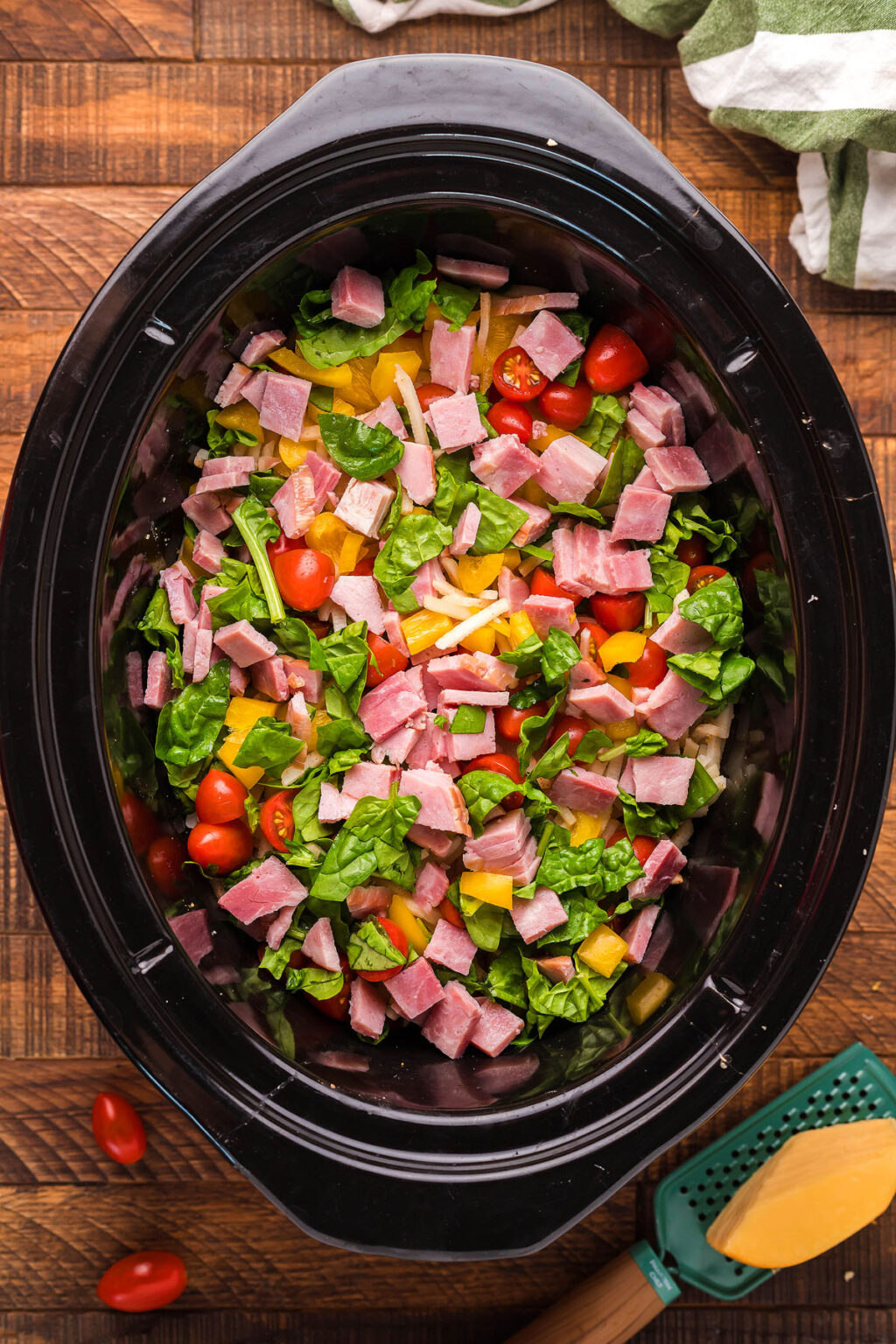 Slow Cooker Overnight Breakfast Casserole - xoxoBella