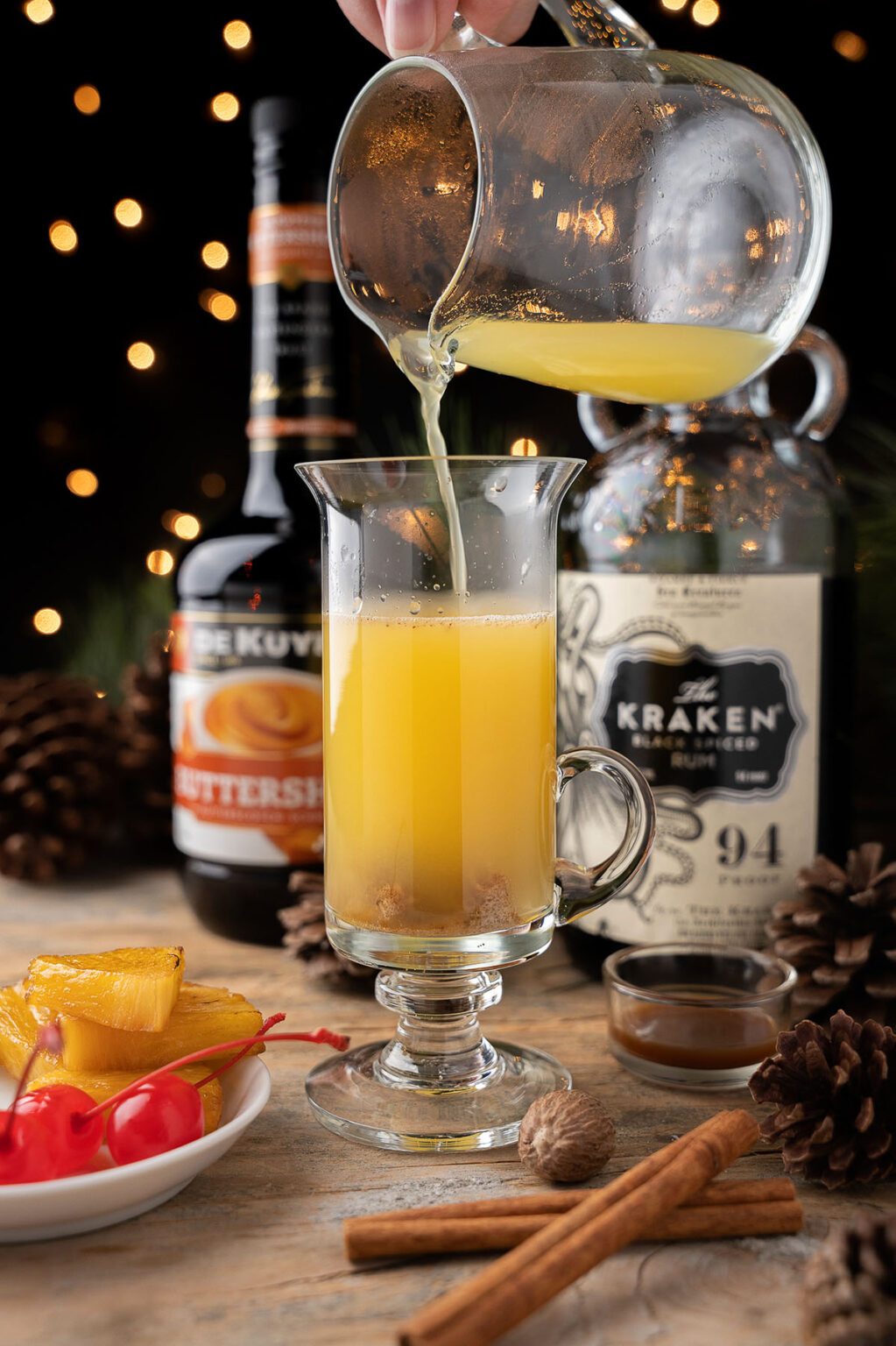 Spiced Pineapple Hot Buttered Rum Toddy - xoxoBella