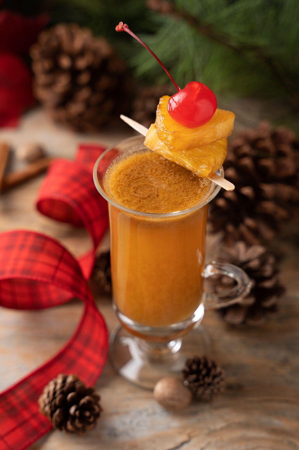 Spiced Pineapple Hot Buttered Rum Toddy - xoxoBella